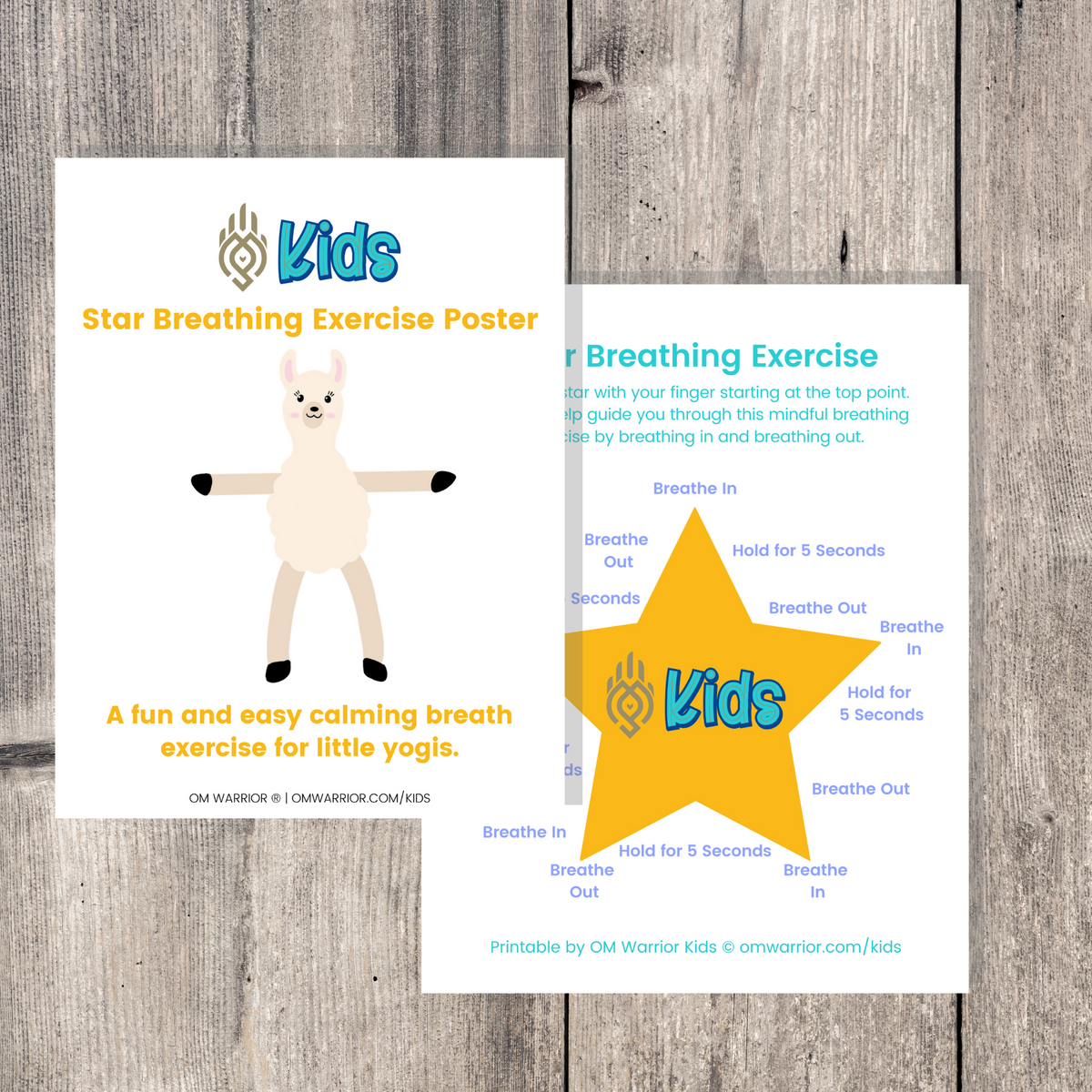 Star Breathing Exercise Poster – OM WARRIOR