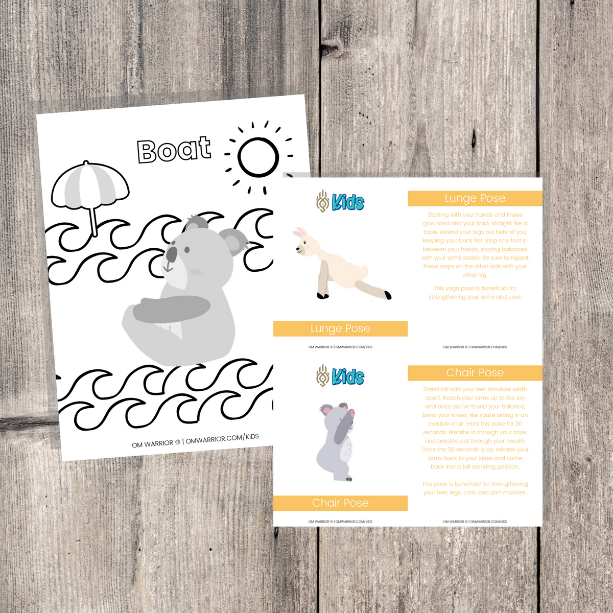 Sun Salutations Yoga Cards and Activities for Kids – OM WARRIOR